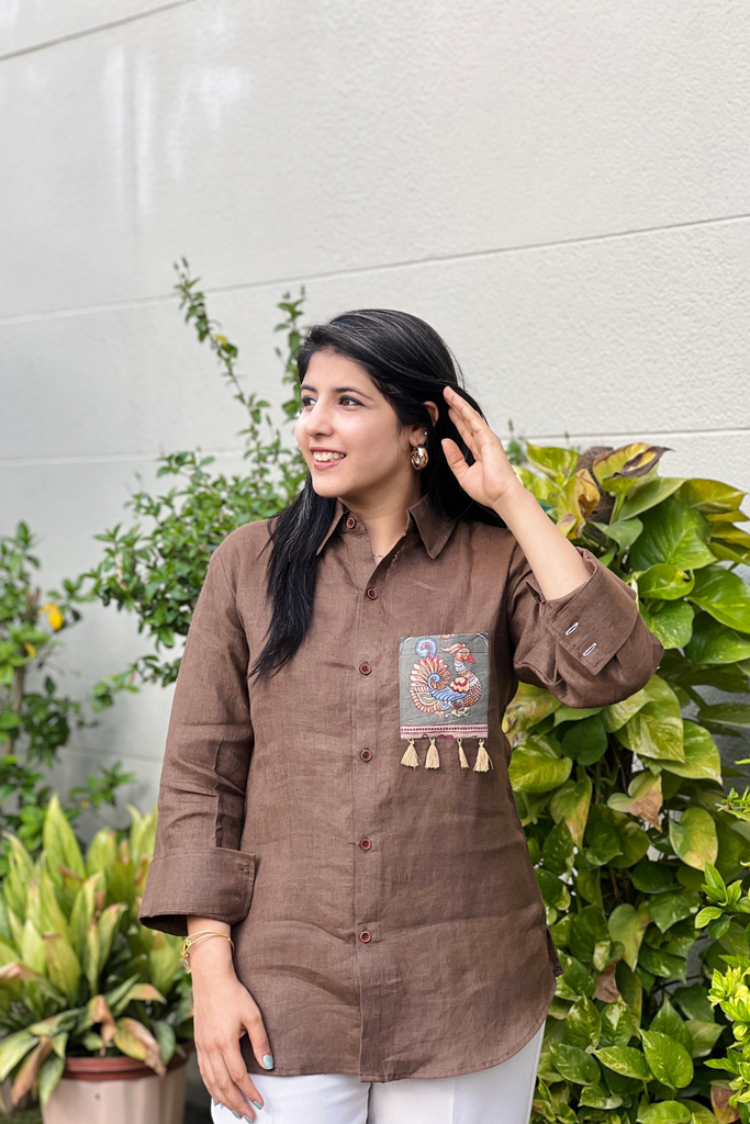 Truffle Classic Linen Shirt – Ekana Label